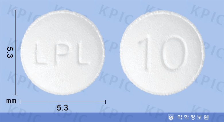리피로우정10mg Lipilou Tab. 10mg 의약품 정보